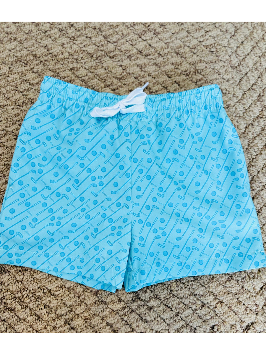 Easy Birdie Swim Trunks | Posh Tots Children's Boutique