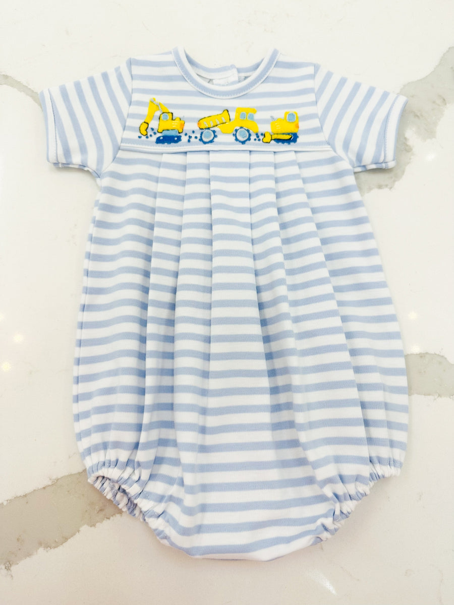Construction Crew Striped Bubble | Posh Tots Children's Boutique