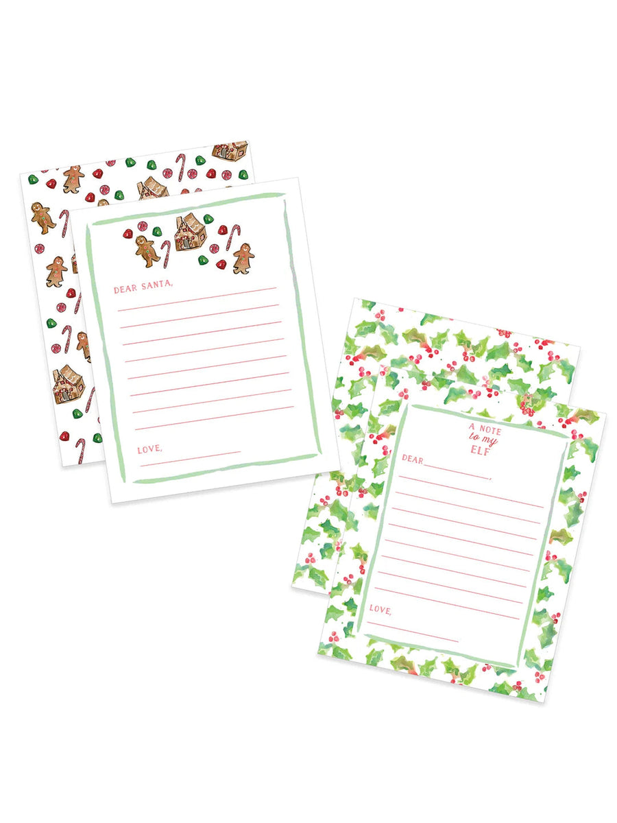 Santa And Elf Notecards | Posh Tots Children's Boutique