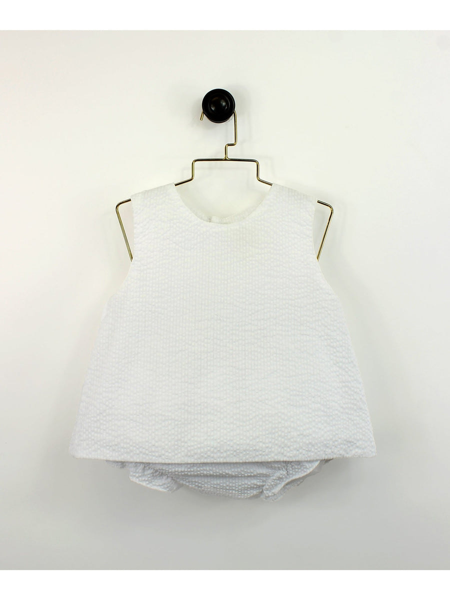 Seersucker Bloomer Set | Posh Tots Children's Boutique