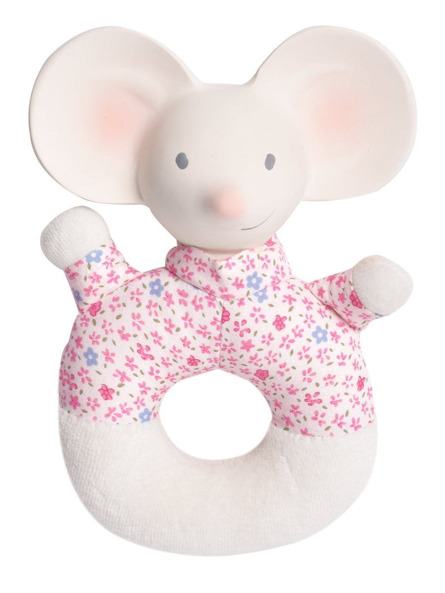 Meiya the Mouse Soft Rattle & Teether | Posh Tots Children's Boutique