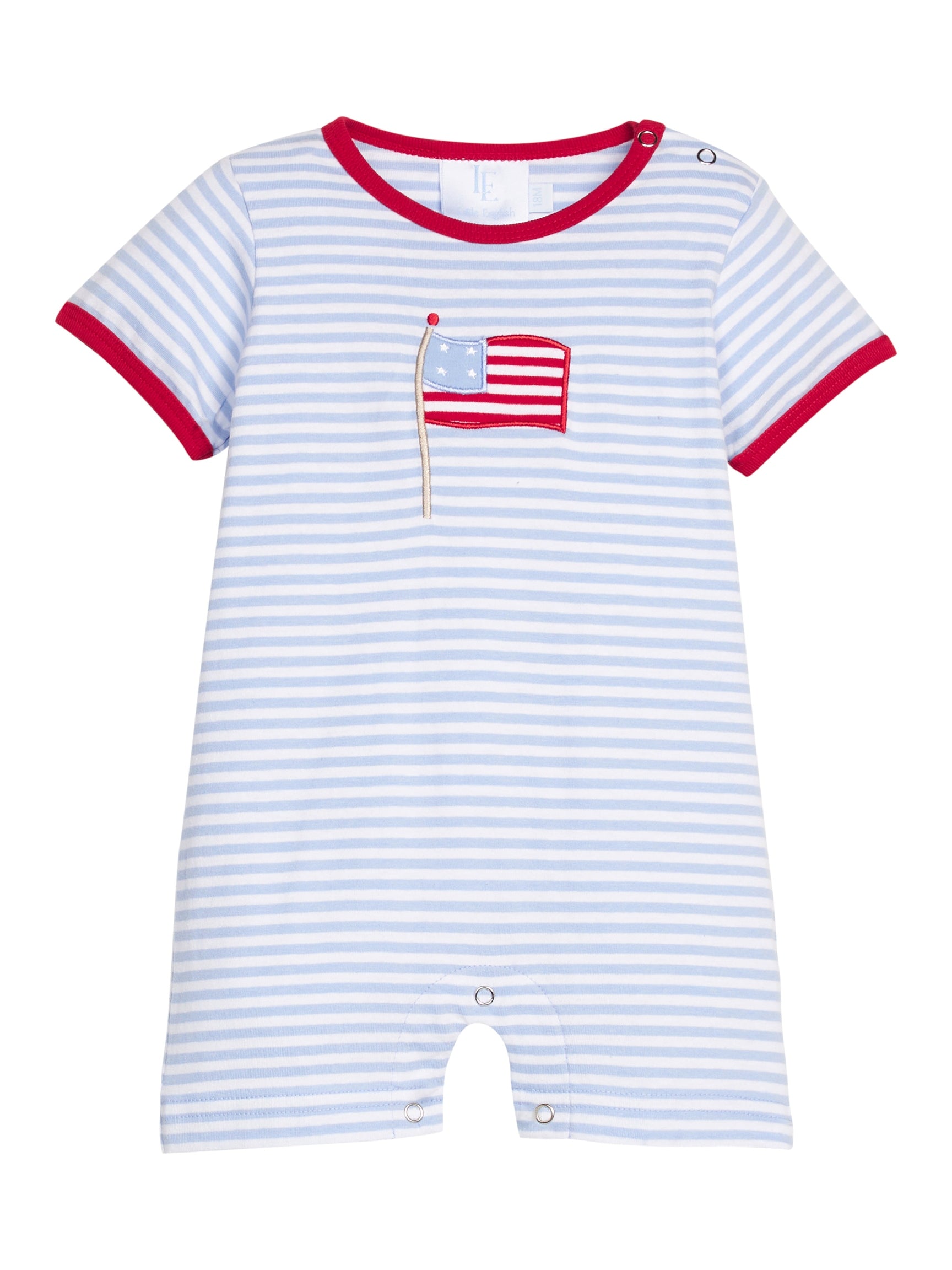 Applique Romper - Flags – Posh Tots Children's Boutique