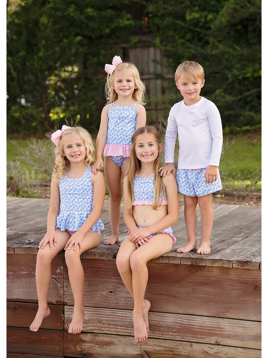 Collette Swimsuit - Shells Collection | Posh Tots Children's Boutique