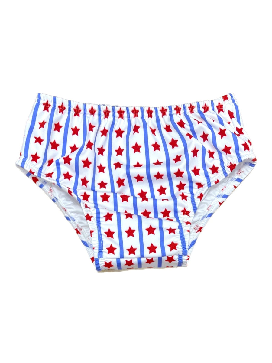 Sammy Swim Diaper Cover - Stars and Stripes | Posh Tots Children's Boutique
