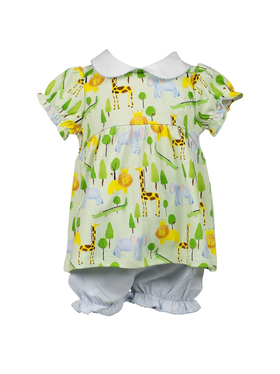 Savannah Zoo Bloomer Set | Posh Tots Children's Boutique