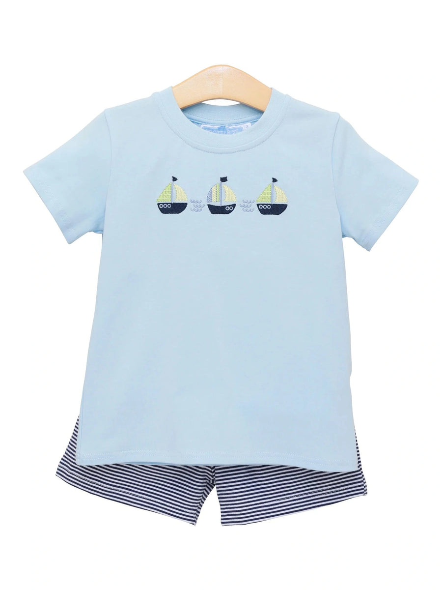 PRE-ORDER Set Sail Short Set | Posh Tots Children's Boutique