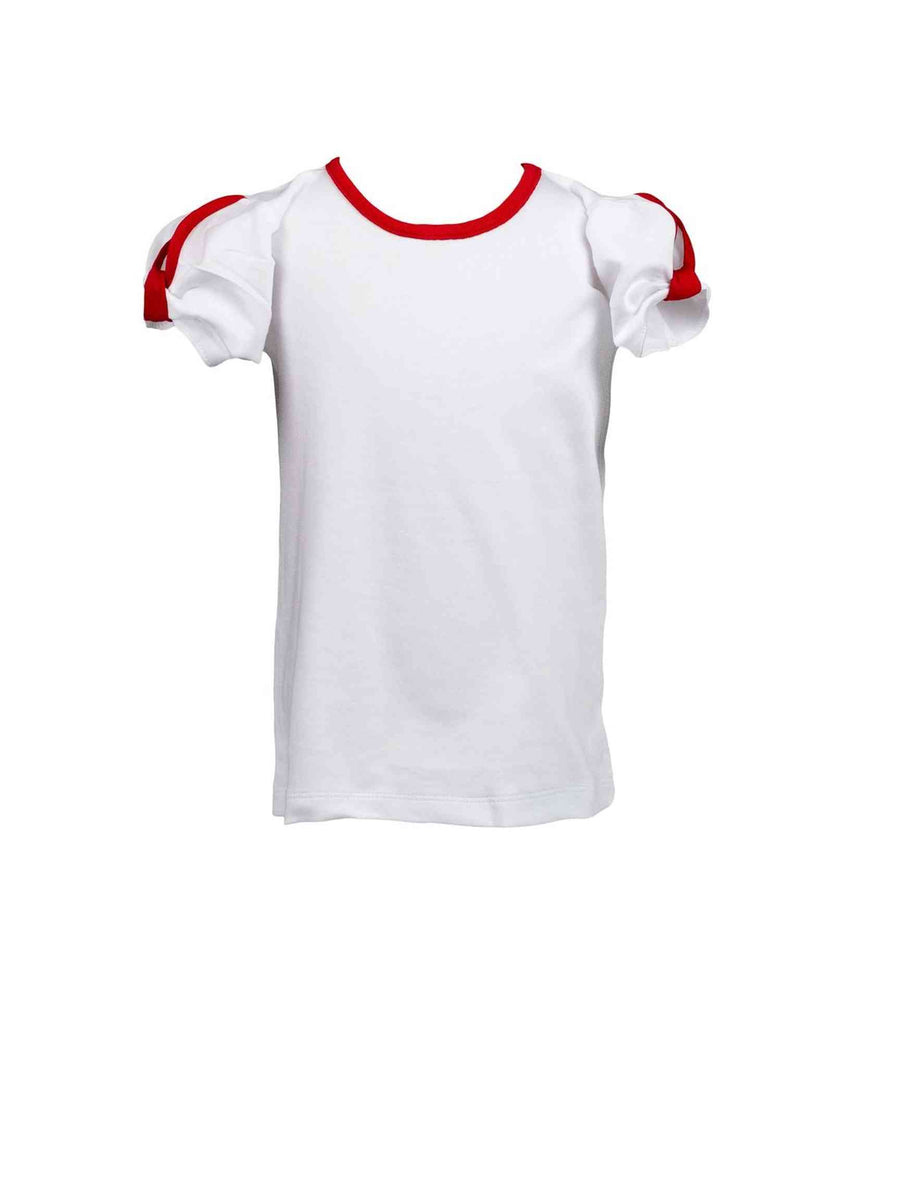 Twist Shirt with Red | Posh Tots Children's Boutique