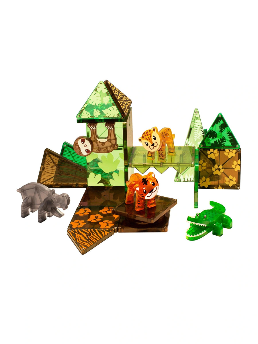Magna-Tiles Jungle Animals 25-Piece Set | Posh Tots Children's Boutique
