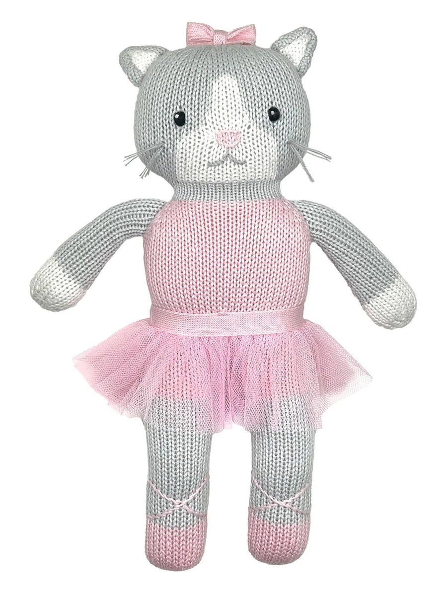 Callie the Knit Ballerina Kitty Doll - 12" | Posh Tots Children's Boutique
