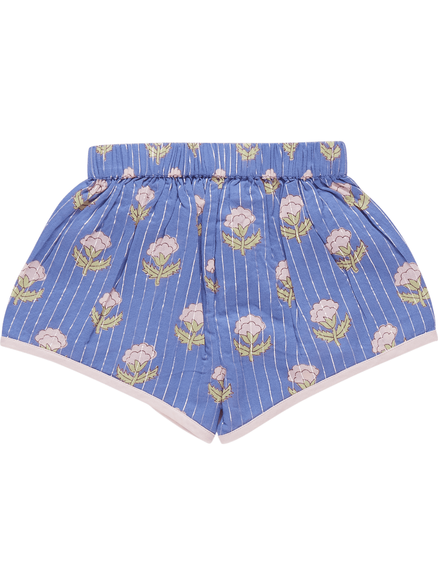 Girls Millie Short- Periwinkle Small Bud | Posh Tots Children's Boutique