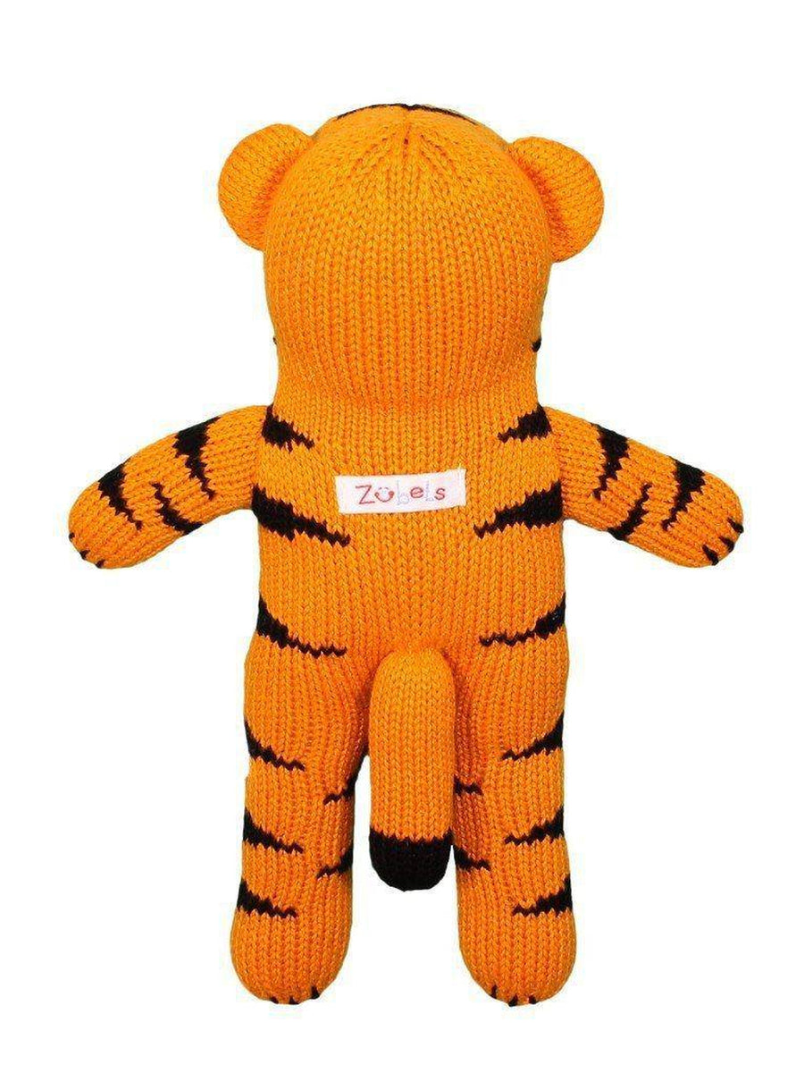 Kai the Tiger Knit Rattle 7" | Posh Tots Children's Boutique