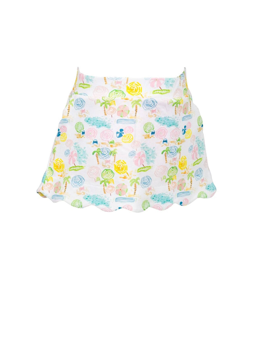 PRE-ORDER Ocean Club Scallop Skort | Posh Tots Children's Boutique
