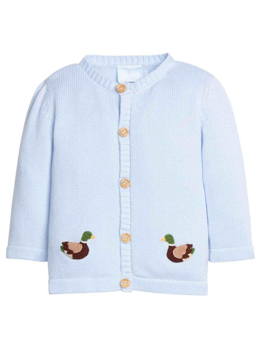 Crochet Cardigan-Mallard | Posh Tots Children's Boutique
