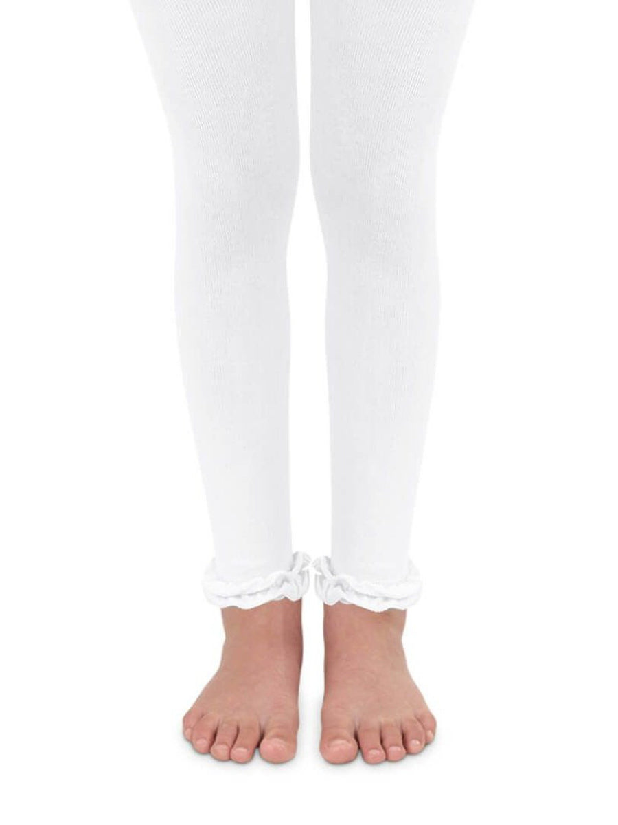 Ruffle Footless Tights | Posh Tots Children's Boutique
