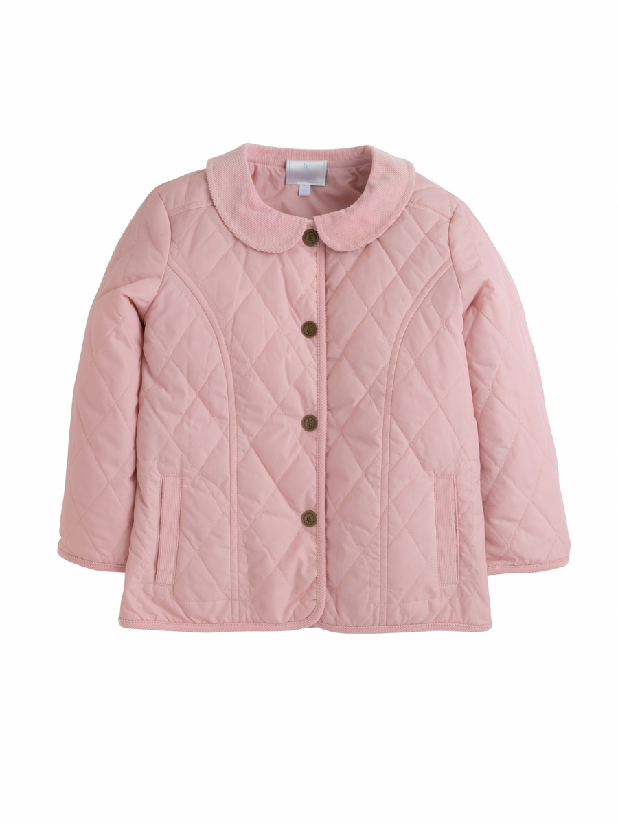 Classic Quilted Jacket - Light Pink | Posh Tots Children's Boutique