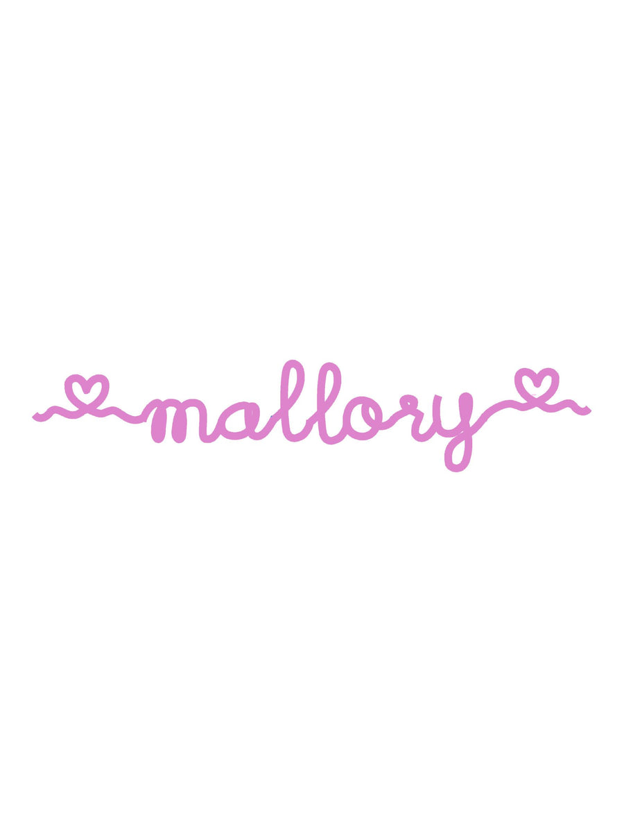 Mallory Heart Font | Posh Tots Children's Boutique